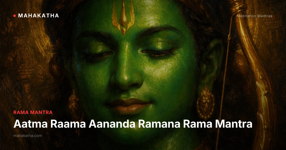 Atma Rama Ananda Ramana: Lyrics & Meaning | Mahakatha